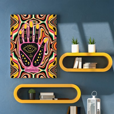 Psychedelic Hand Art, Hand Poster, Colorful Digital Art, Psychedelic ...