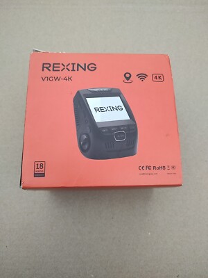 Rexing V1GW-4K Ultra HD Car Dash Cam w/ Built-in GPS Logger and Wi-Fi ...