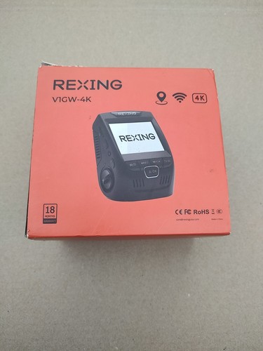 Rexing V1GW-4K Ultra HD Car Dash Cam w/ Built-in GPS Logger and Wi-Fi ...