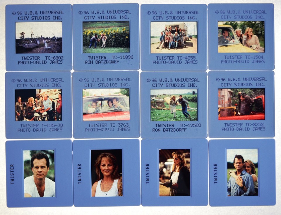 D365 60x Dias/Movie Slides TWISTER Helen Hunt, Bill Paxton, Cary Elwes ...