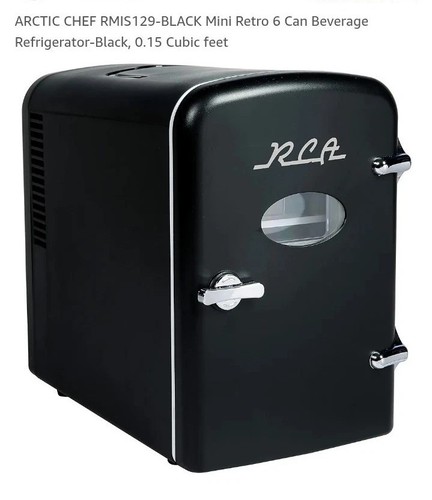 RCA Compact Mini Fridge Black Retro Style 12 Or 110 Volt | eBay