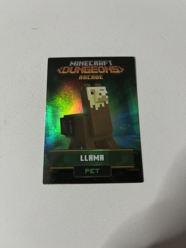 New Minecraft Dungeons Arcade #56/60 Llama Rare Pet Holofoil Card | eBay