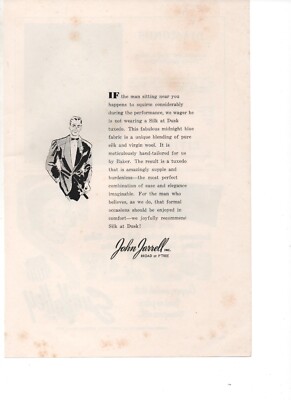1954 John Jarrell Inc Atlanta Vintage Print Ad Men's Store | eBay