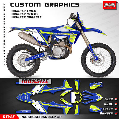 Dirt Bike Sticker Graphics Kit for 2025 Sherco SE SEF 125 250 300 450 ...