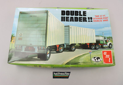 2008 AMT Double Header!! Two 27ft Exterior Post Doubles Vans Trailers 1 ...