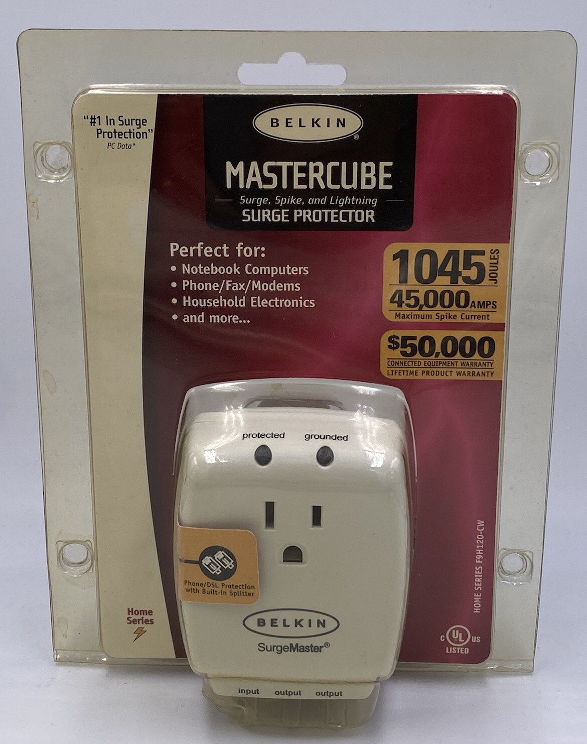 Belkin Mastercube F9H120CW Surge Protector 722868394335| eBay
