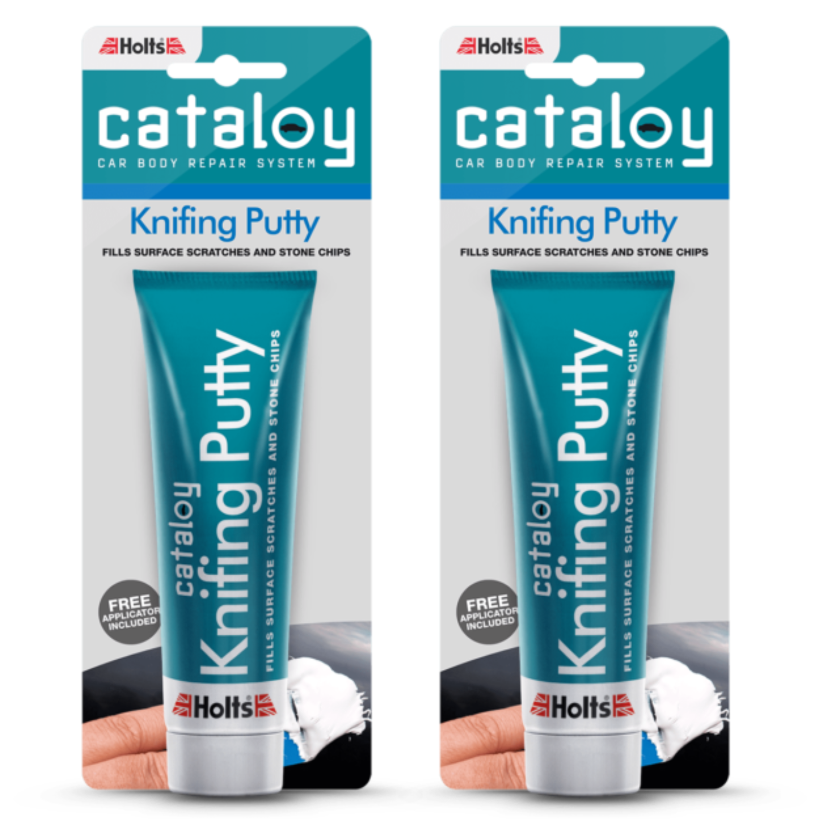 2 x Holts Cataloy Knifing Putty Car Bodywork Filler Scratch Chips ...