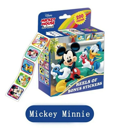 200 Mickey Mouse & Friends Stickers Good Job Rewards Fun Craft Teacher ...