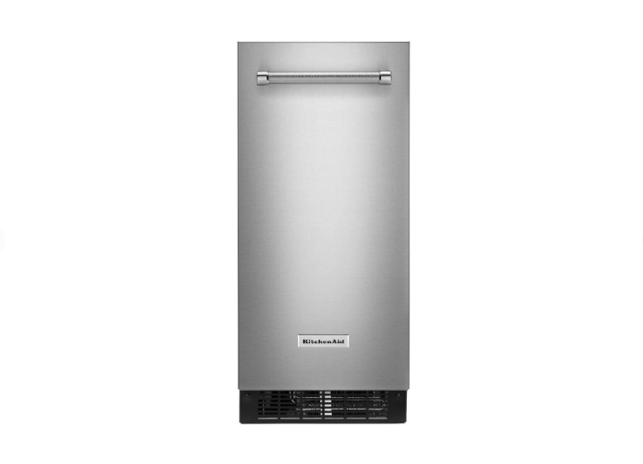 KitchenAid 15" PrintShield Stainless Steel Ice Maker With Drain Pump ...