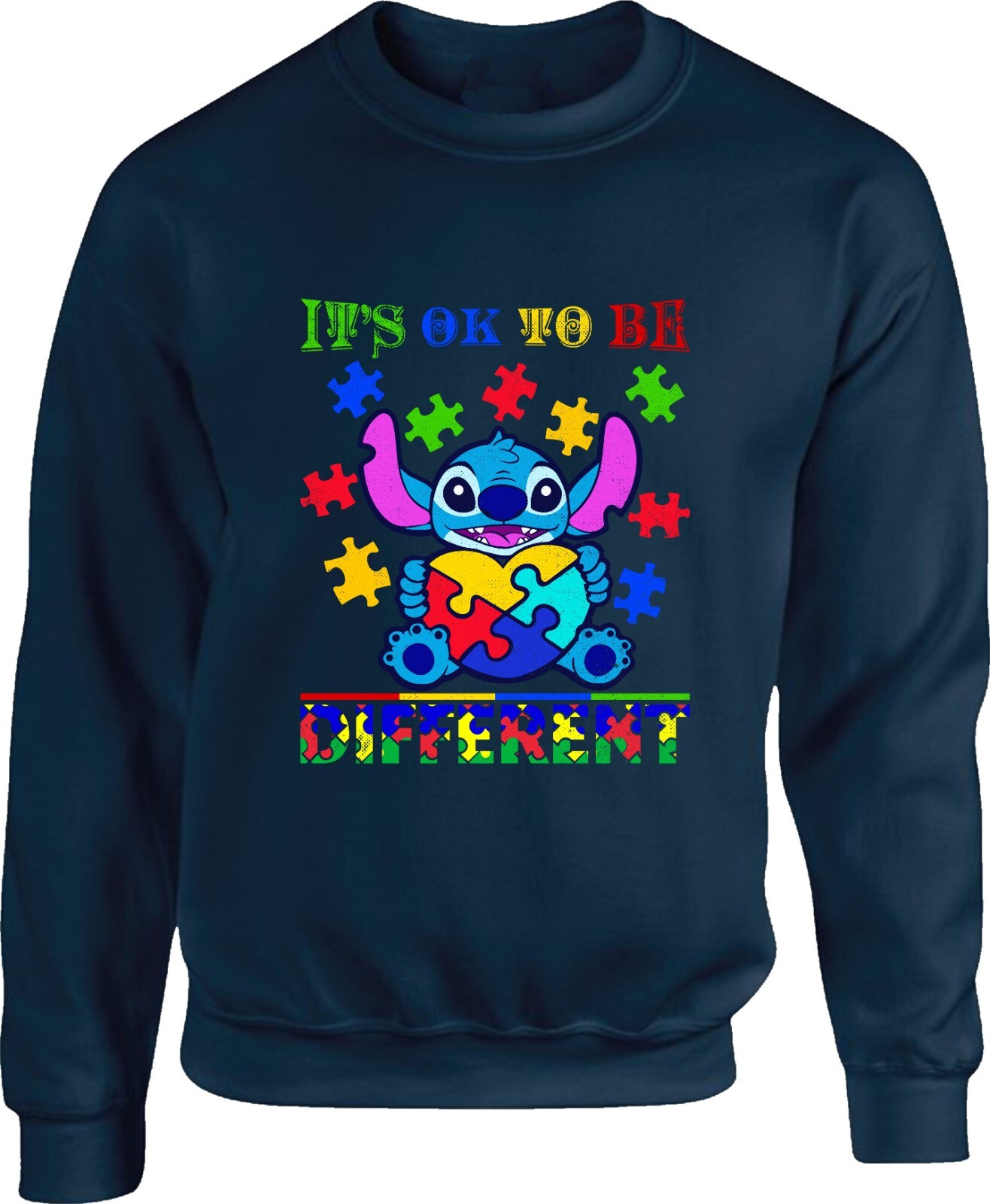 Autistic Jumper Lilo & Stitch Its Ok To Be Different Autism Awareness ...
