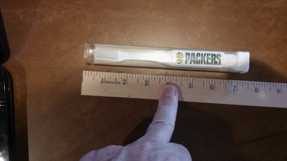 NEW NFL Green Bay Packers Toothbrush Brush & Tooth Paste Holder SUPER ...