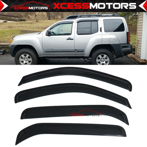 Fits 05-16 Nissan Xterra N50 Window Visors Rain Deflectors 4PCS Set | eBay