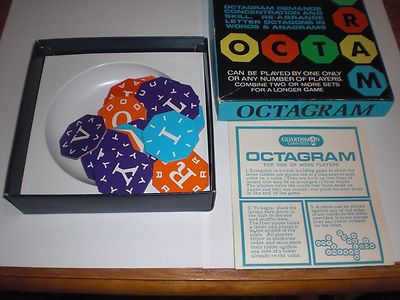 Octagram word game made by Guardsman Games Circa 1970's. Word/Anagram ...