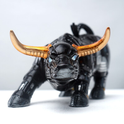 Miami Bitcoin Bull Statue Wall Street Bull Figure Model OX Home Desk ...
