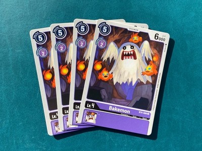 Bakemon BT4-080 Playset Great Legend Digimon Card Game x4 | eBay