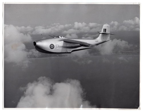 1951 RAF Saunders Roe A.1 Jet Flying Boat Fighter Original News Photo ...