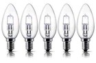 Dimmable E14 42W Halogen Candle Light Bulbs, Small Edison Screw Bulb ...
