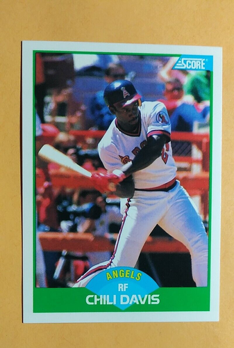 1989 SCORE Baseball Card Chili Davis California Angels #54 | eBay