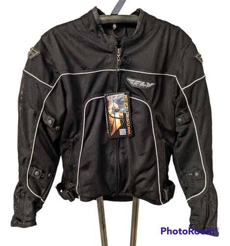 FLY RACING Coolpro Li Mesh Motorcyle Jacket Size MEDIUM Black NEW - NO ...