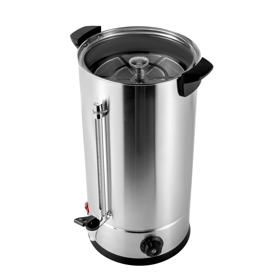 25L Commercial Electric Hot Water Boiler Stainless Steel Tea Urn Coffee ...