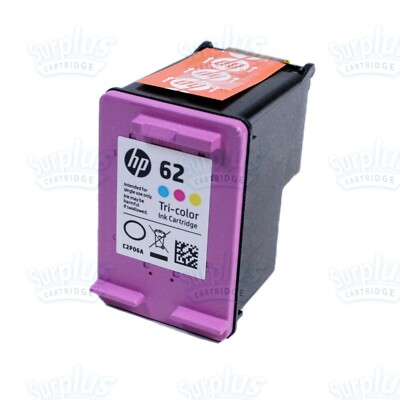 Genuine HP 62 Color Ink Cartridge ENVY 5542 5545 5660 5663 7640 7645 | eBay