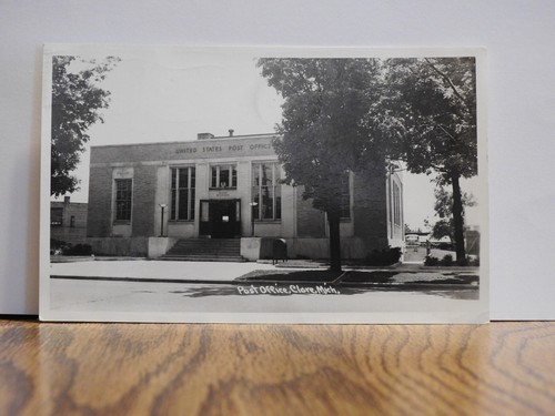 Post Office Clare, Michigan Real Photo Post Card old car Posted 1948 | eBay