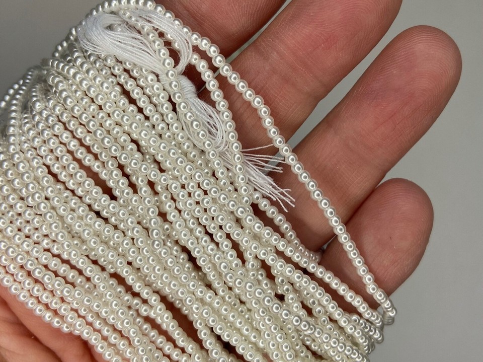 2MM IMITATION PEARLS - IVORY or WHITE | eBay