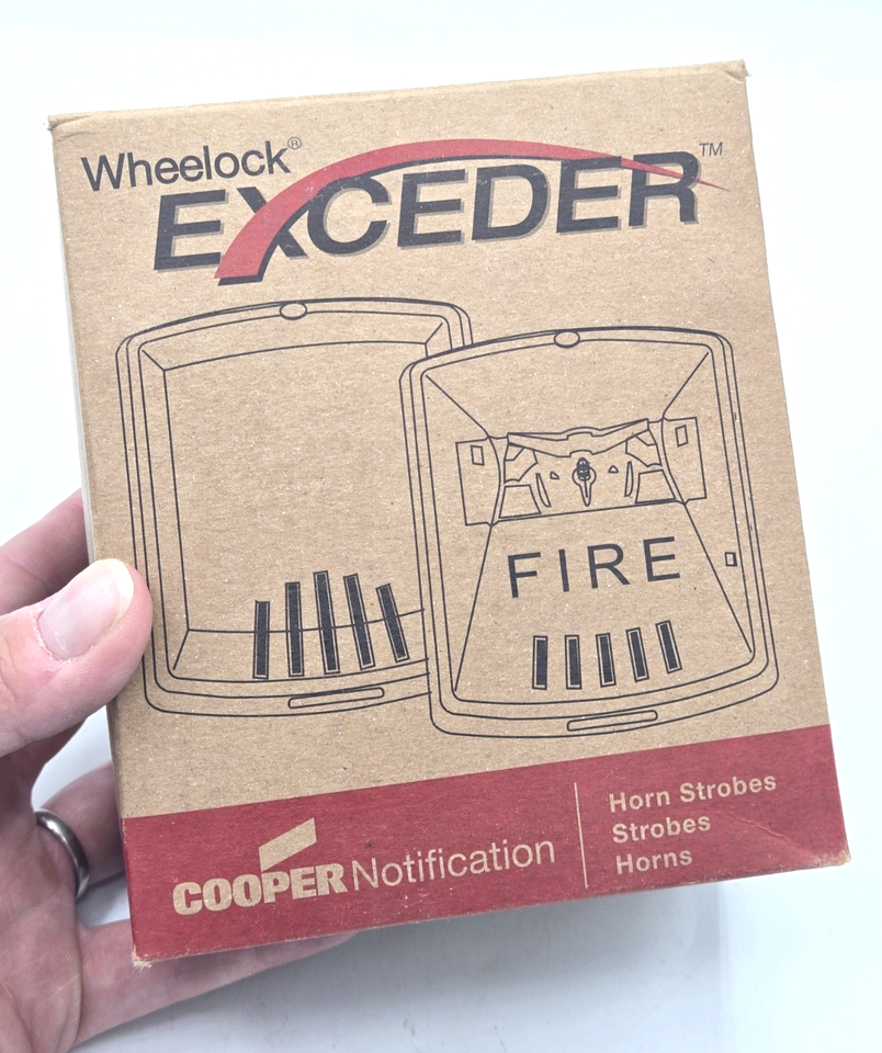 *NEW* Eaton Wheelock Exceder HSR 127249 Red Wall Mount Fire Alarm Horn ...