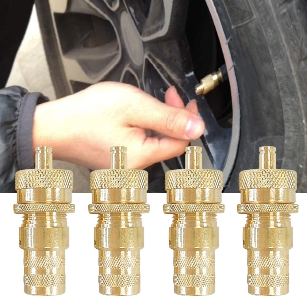 Easy to Use Brass Tire Deflators for Effortless Tire Deflation 4 Pcs ...