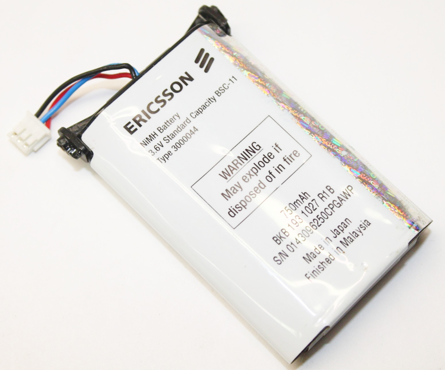 OEM Sony Ericsson BSC-11 NiMH Battery 3.6V for A2218Z R300D R300z ...