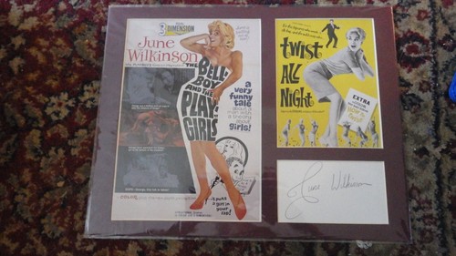 June Wilkinson Signed Custom Autographed photo display ready to frame ...
