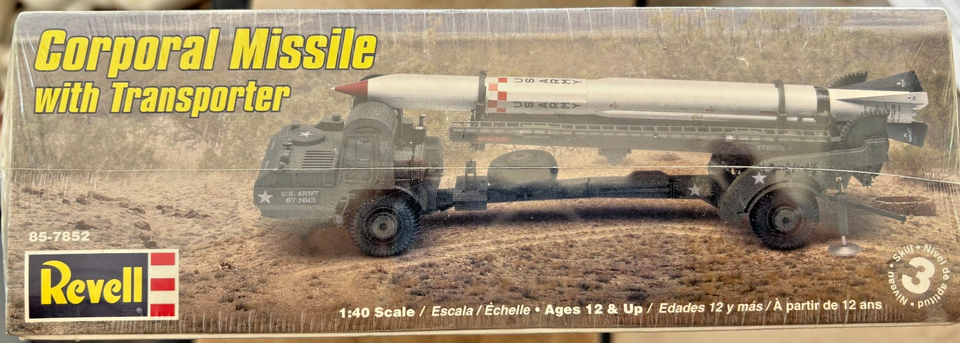 Revell 1/40 Corporal Missile with Transporter Model Kit # 85-7852 NIB ...