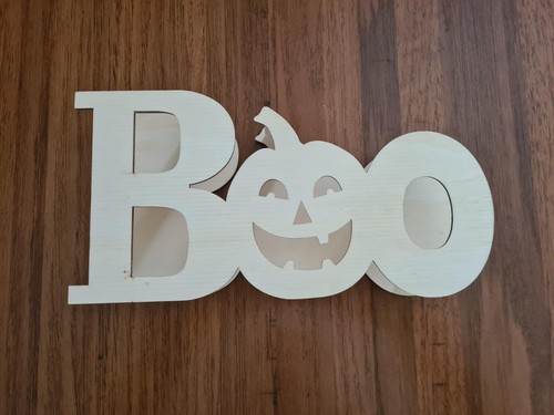 Halloween Plywood Boo Stand 15x29.5x4.8cm *NEW* Art & Craft Painting ...