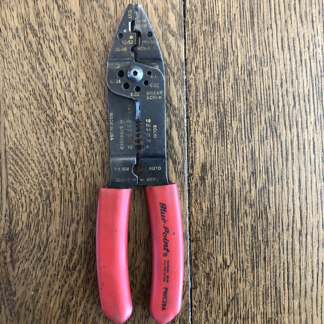 Blue Point Combination Electrical Wire Stripper Pliers PWC28A for sale ...