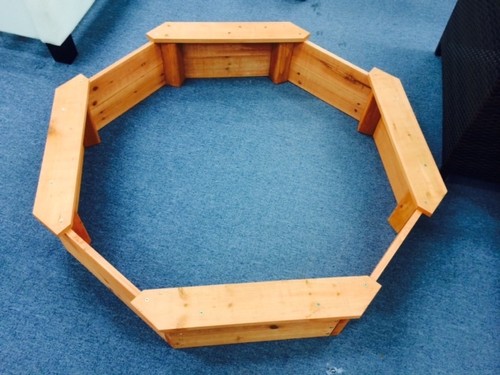 NEW octagon SAND PIT set sanpit fun for kids SANDPIT 114x114x23cm ...