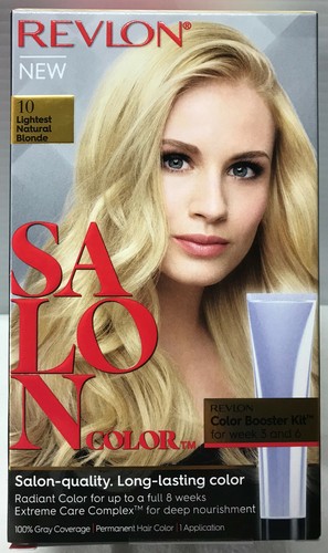 Revlon- Salon Color, #10 Lightest Natural Blonde, Booster Kit. | eBay