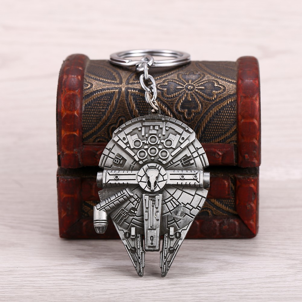 Millennium Falcon Key Ring. Star Wars Han Solo Space Ship Double Sided ...