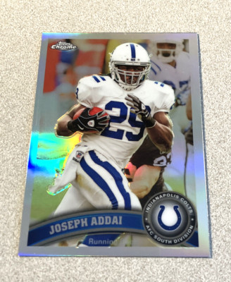 2011 Topps Chrome Refractor #54 Joseph Addai Colts See Note | eBay
