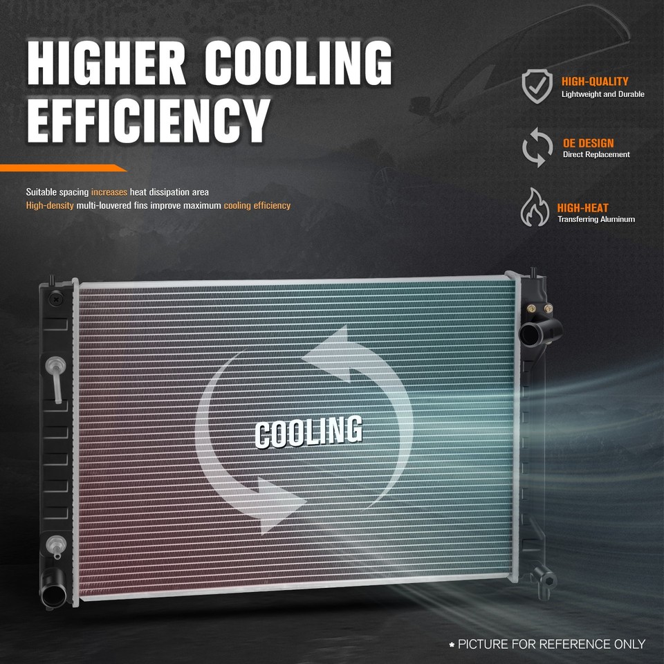 For 11-19 Infiniti M37 M56 Q70L Factory Style Aluminum Core Radiator ...