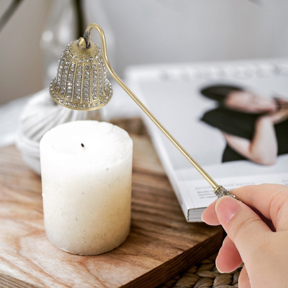 Candle Extinguisher Antique Candle Snuffer Rhinestone Inlaid Candle Put ...
