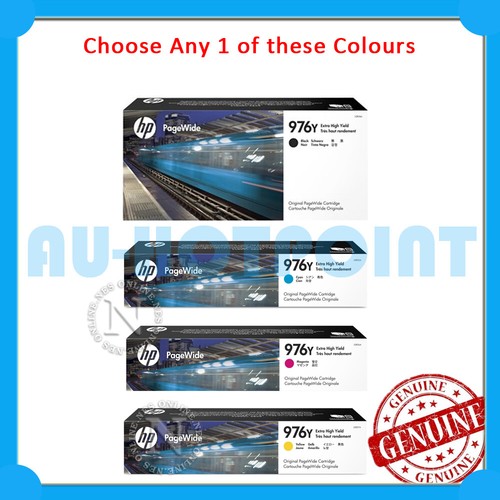 Any 1x HP Genuine #976Y BK/C/M/Y EXTRA HY Ink Cart for P57750dw ...