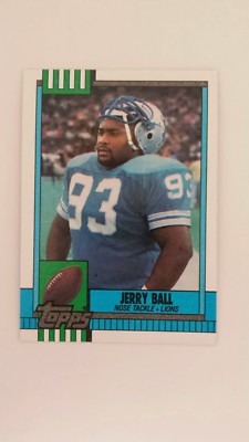 JERRY BALL 1990 TOPPS FOOTBALL Card # 355 C0564 | eBay