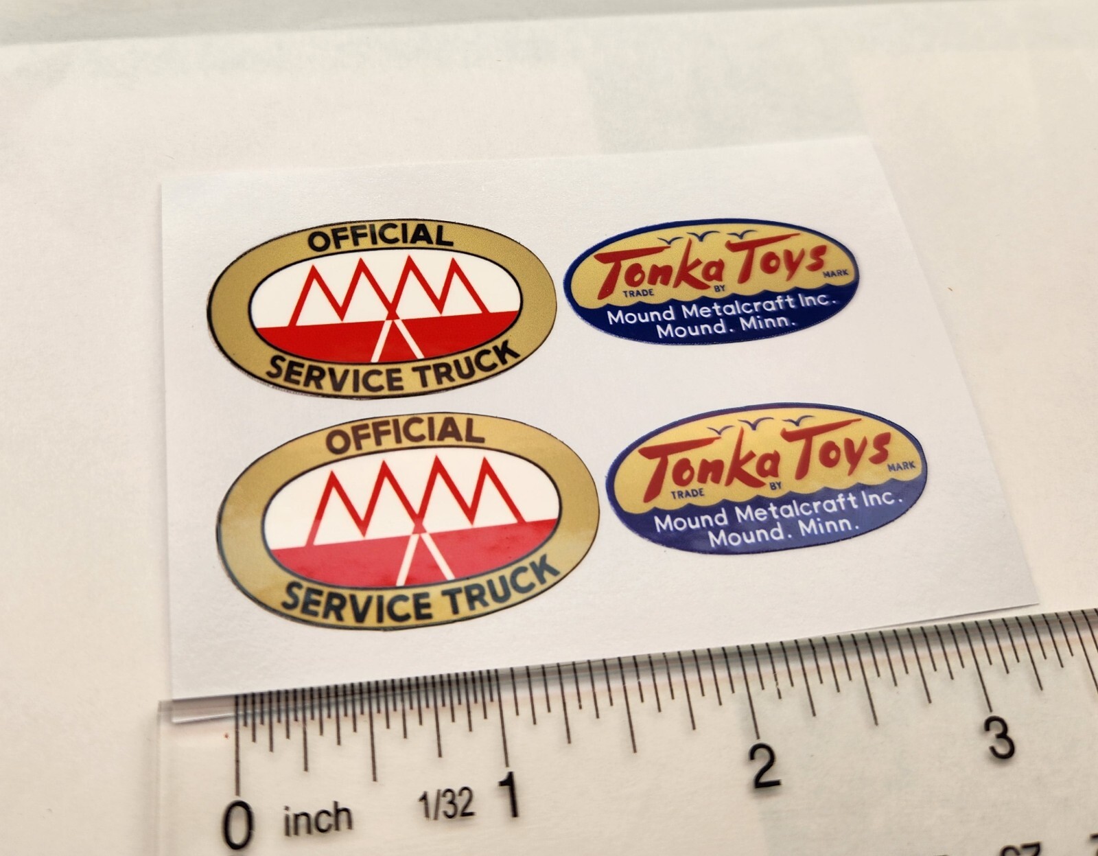 Tonka Official Service Truck Stickers For Vintage Tonka Wrecker, 1947 ...