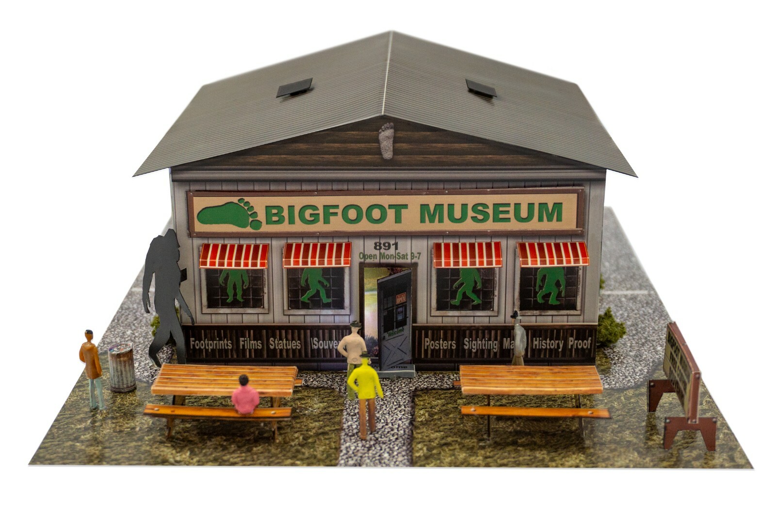 1/48 Bigfoot Museum Model Build Kit, Bigfoot Memorabilia, Sasquatch ...