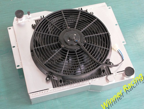 Aluminum Radiator for MG MGB GT V8 1973-1976 W/Shroud &14" Fan 70MM ...