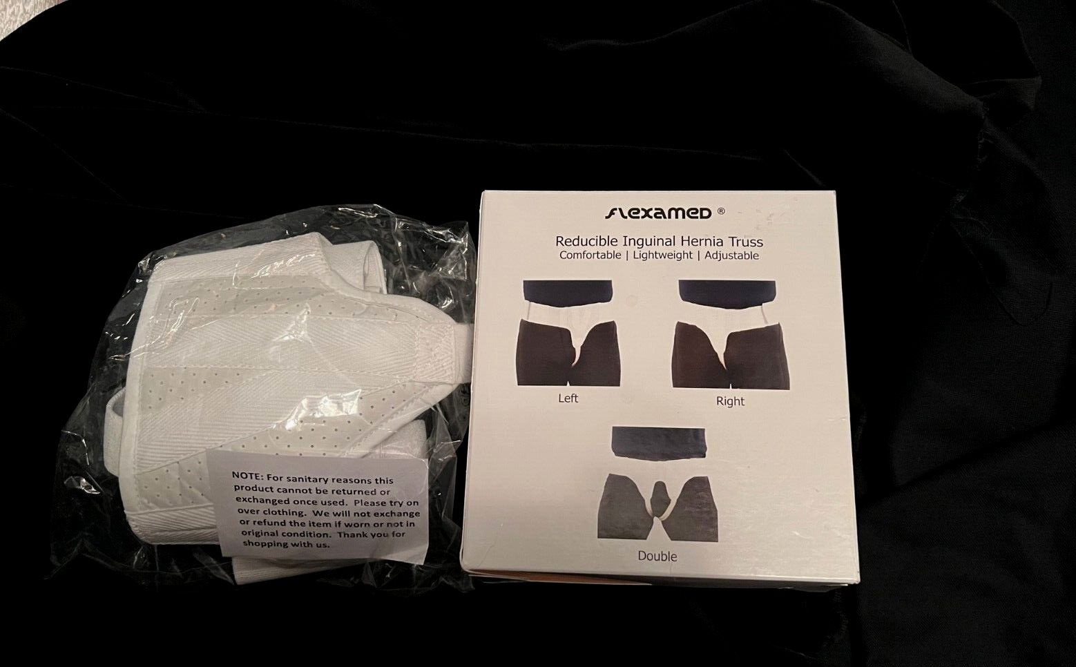 FlexaMed Inguinal Groin Hernia Truss Size large Right Side | eBay