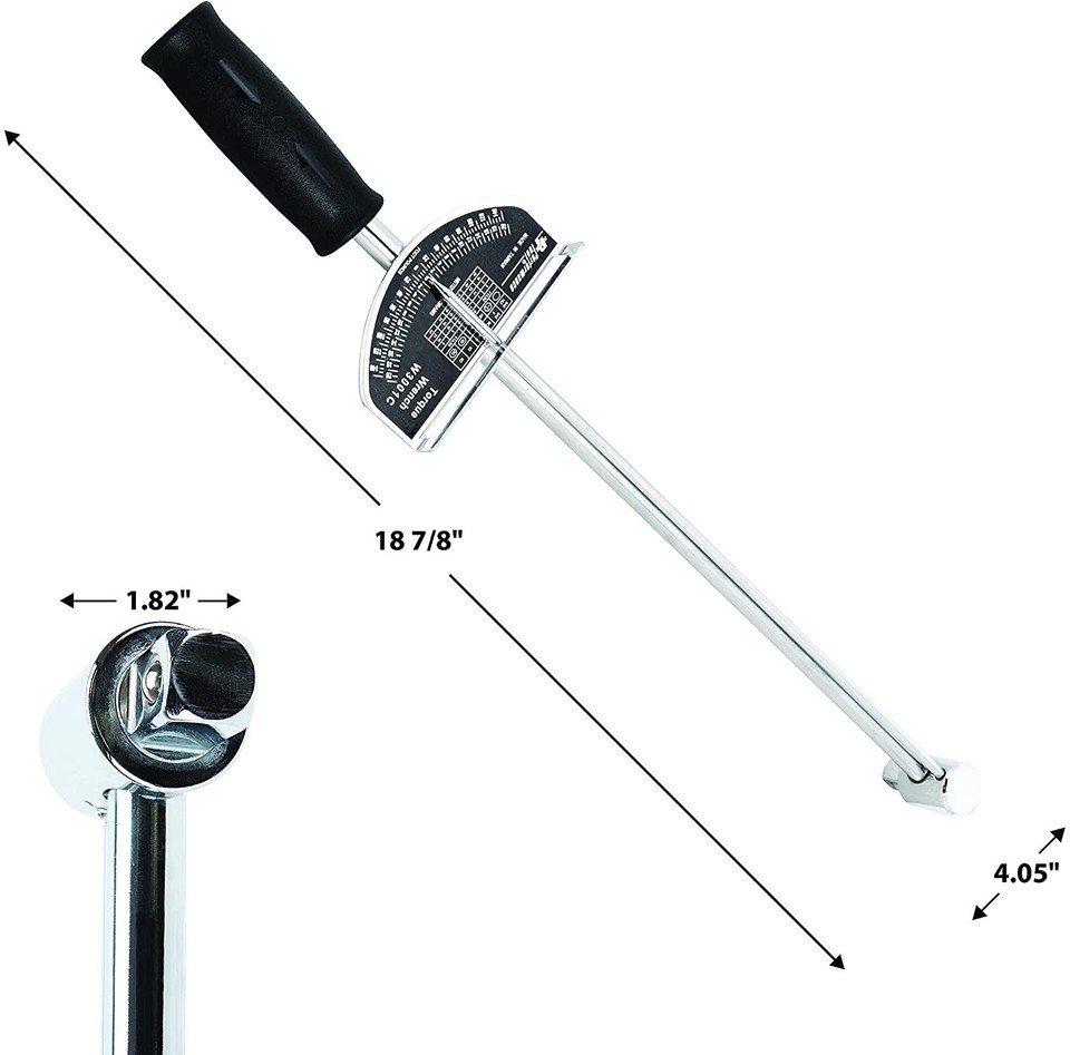Performance Tool 1/2" Drive Beam Style Torque Wrench (W3001C) | eBay
