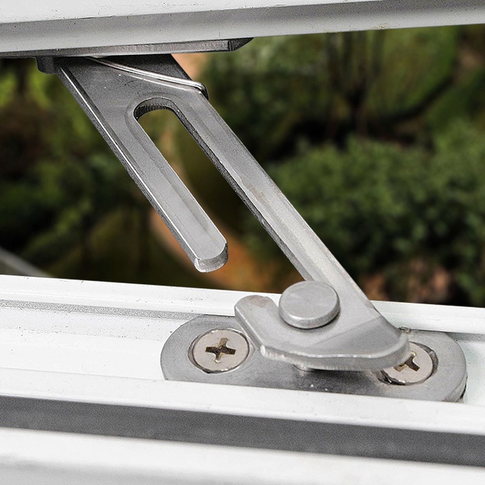 Stainless Steel Casement Stopper Safety Window Opening Restrictor Lock ...
