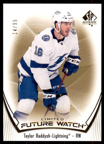 2021-22 SP Authentic - Future Watch Limited Gold #157 Taylor Raddysh ...
