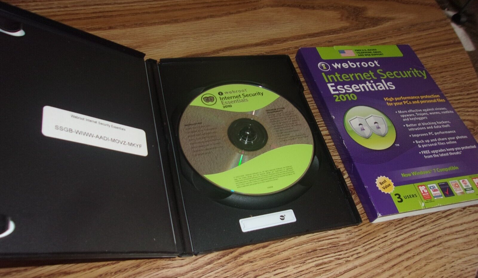 Webroot Internet Security Essentials 2010 Software with Spy Sweeper Keycode | eBay